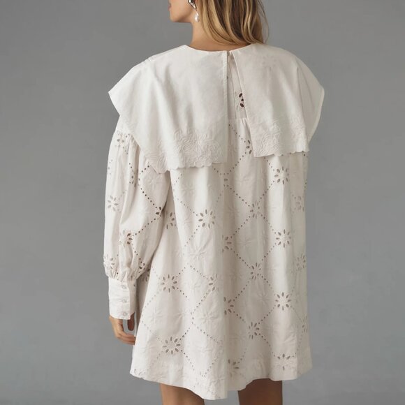 Anthropologie | Dresses | Anthropologie Damson Madder Candice Collared Mini Dress | Poshmark